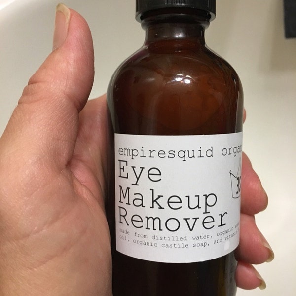 Organic Eye Makeup Remover - 4oz - All Natural Eye Make up Remover ...