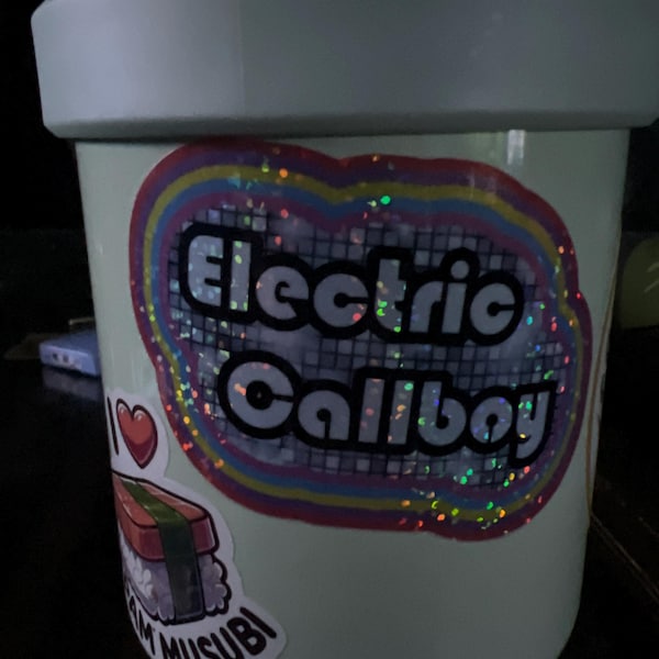 Electric Callboy Holographic Sparkle Vinyl Water Resistant Sticker - Etsy