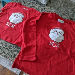 Toddler Boy Christmas Outfit Red Santa Claus Shirt Santa Christmas ...