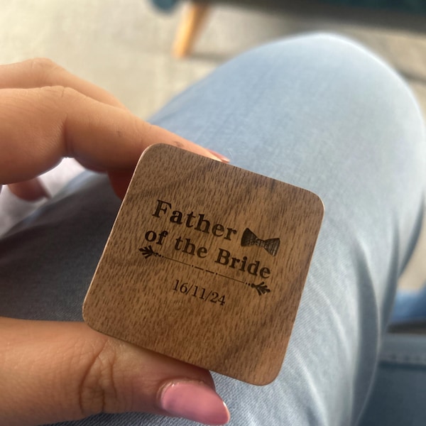 Father of the Bride Gif, Personalized Wedding Cufflinks, Father of ...