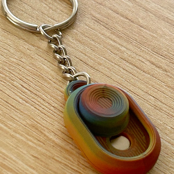 3D Printed Customizable Keychain Magnetic Haptic Slider Fidget Toy ...