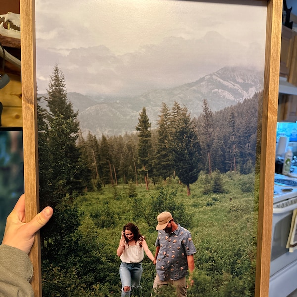 Wedding Photo Sign - Wooden Frame- Framed Wedding Portrait - Custom ...