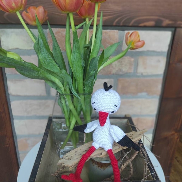 Crochet Pattern - Lucky the Stork - Etsy