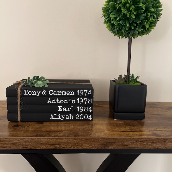 Custom Hardback Book Stacks | Family Book Stacks | Quote Book Stacks ...