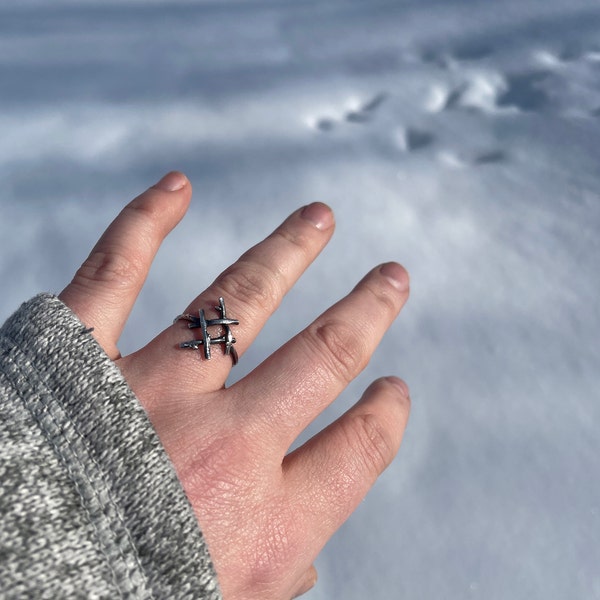 INGUZ Rune Ring, Sterling Silver Twigs True Love, Harmony, Fertility - Etsy