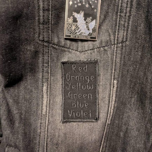 Dark Synth Synthwave Embroidered Patches Vibrant Color - Pink and ...