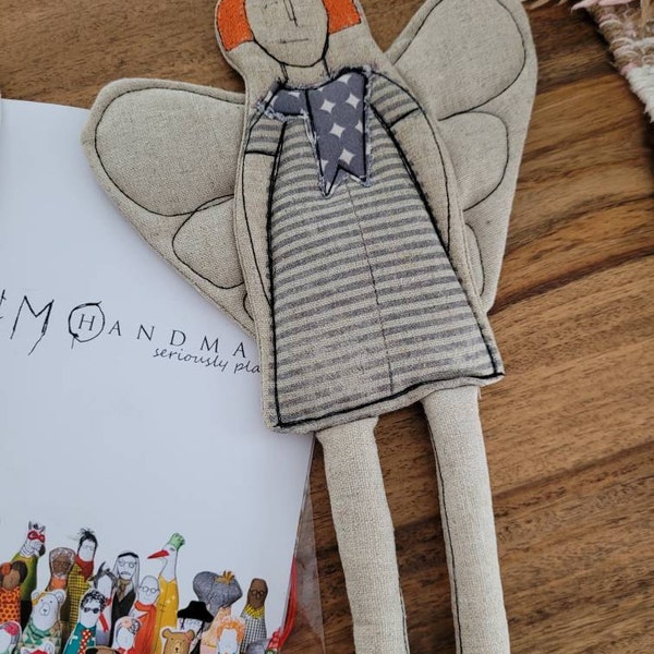 Modern Nursery Décor, Animal Doll, Handmade Bird, Art Doll, Stuffed ...