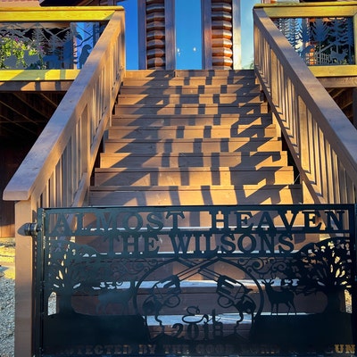 Metal Sign With Farm Scene Barn and Windmill Customized With - Etsy