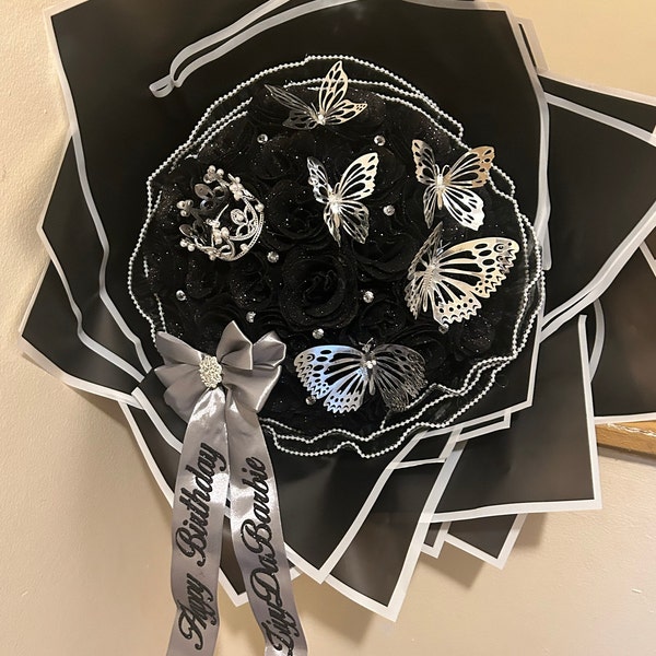 Personalized Bow Ribbon for Ramos Buchones / Satin Ribbon / for Flowers ...