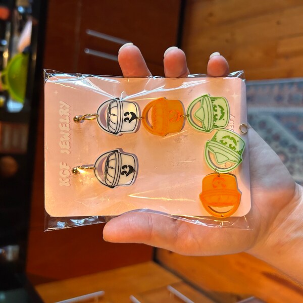 Thank You Bag Handmade Acrylic Earrings, Keychains & Pins - Etsy