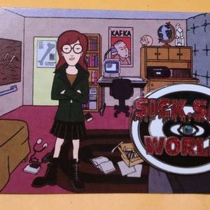 Daria Sick Sad World Hard Enamel Lapel Pin - Etsy