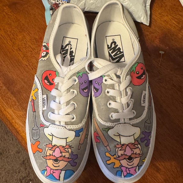 Super Mario Custom Vans - Etsy