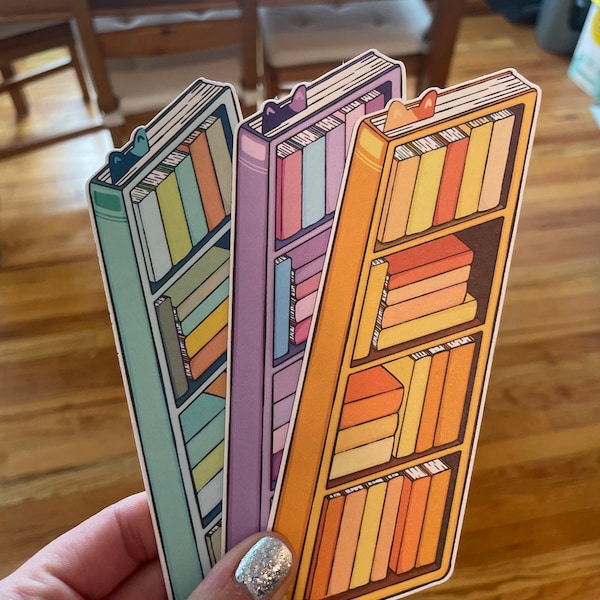 Bookmark Book Tracker, Book Stack, Double Sided, 44 Books to Fill All ...