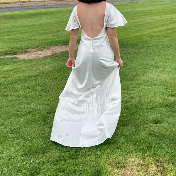 Simple Wedding Dress Evening Gown Dress Dress for Reception Dress ...