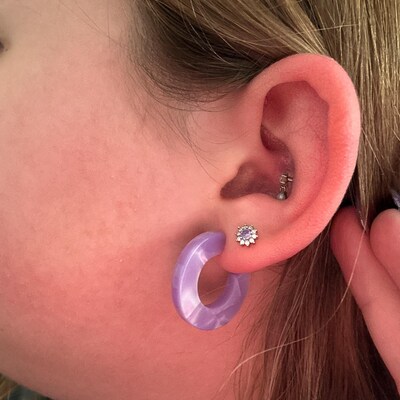 Twist Hoop Earrings, Simple Cartilage Hoop, Helix Hoop, Small Hoops ...