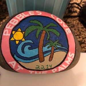 Set of 5 Pac Man & Ghosts Hand Painted Rocks - Etsy