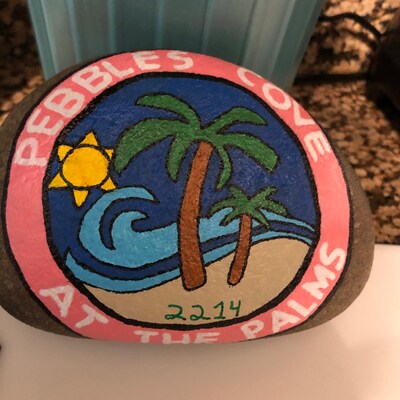 Set of 5 Pac Man & Ghosts Hand Painted Rocks - Etsy