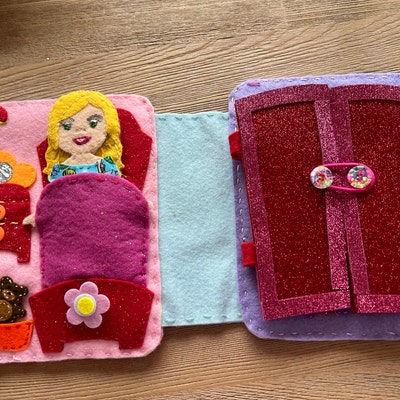 Felt Dollhouse Quiet Book Pattern Pdf, Felt Doll Pattern With Clothes ...