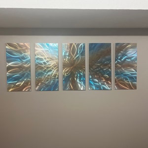 Lighted Metal Wall Art-metal Wall Sculpture color Changing Wall Art ...