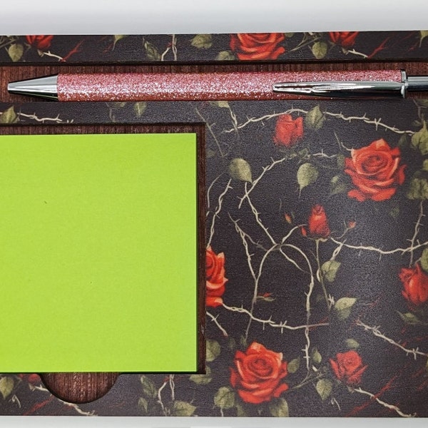 Laser Cut Sticky Note Holder With Storage | Digital SVG File | Laser ...