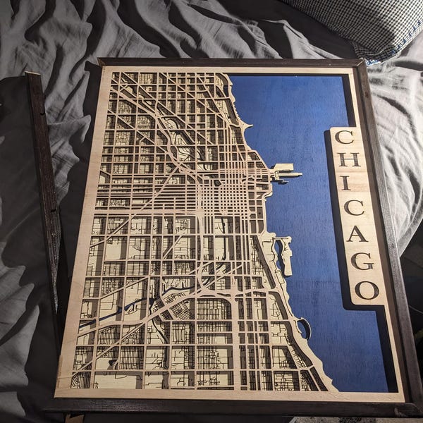 Madrid City Laser Cut Layered Map / 3D Map / Handmade City Map ...