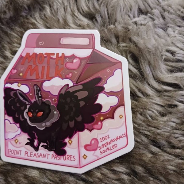 Moth Milk - Mothman | Vinyl Sticker - Etsy