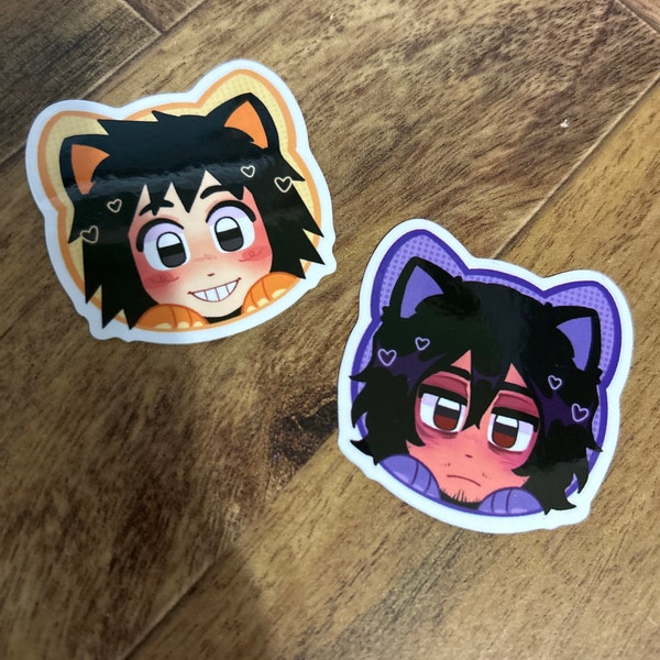 MHA Kitty Stickers - Etsy