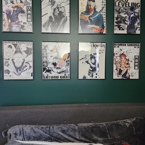 Jujutsu Kaisen Anime Poster Print, JJK Manga Artwork Japanese Home ...