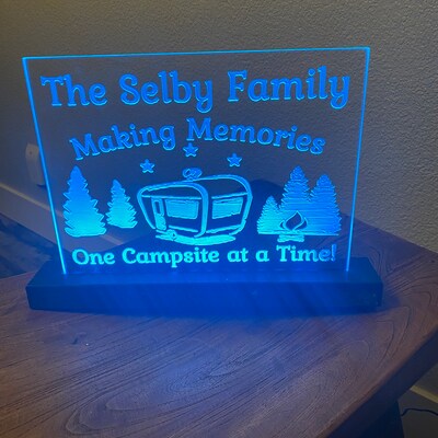 Custom Multi-color LED CHASING Lighted Plexiglass Sign Custom Bar Sign ...