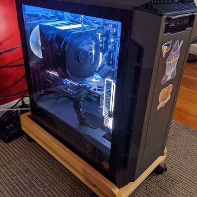 Natural Gaming PC Case Stand for Desktop Computer Tower, Geek Gifts ...