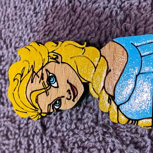 Wood Middle Finger Cactus Brooch, Pin, Hand Painted - Etsy UK