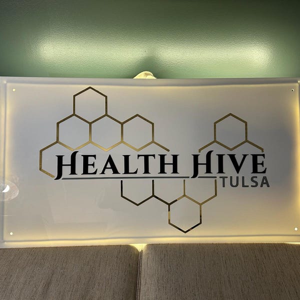 3D Acrylic Sign, Rectangular Sign, Business Logo Sign, Company Sign ...