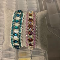 Beadweaving Pattern for Norelle Bracelet Cuff With Druks or Swarovski ...