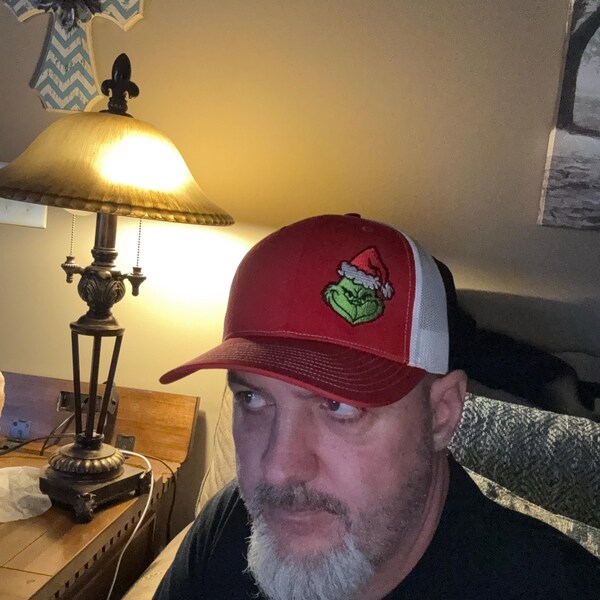 Grinch Hat L Grinch Smile L Grinch Christmas Gift Hat L Holiday Hat L ...