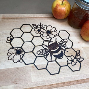 Bee Svg File Cut File Floral Bee Honey Svg (Download Now) - Etsy