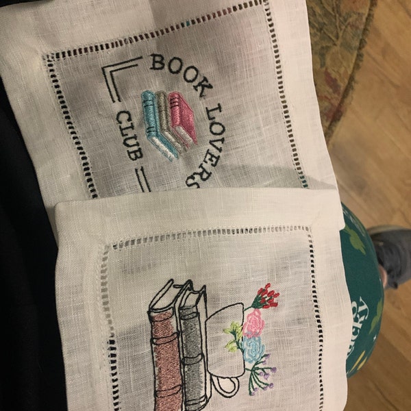 Book Lover Embroidery Design, Books Embroidery Design, Reading ...