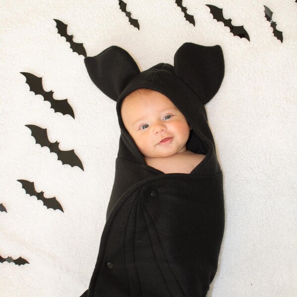 Newborn Pink Sally Baby Bat Swaddle Blanket / Infant Fleece Sleep Sack ...