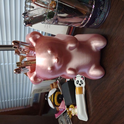 Gummy Bear Planter Pot / Pen Pencil Holder, Teddy Bear Desk Pot, Office ...