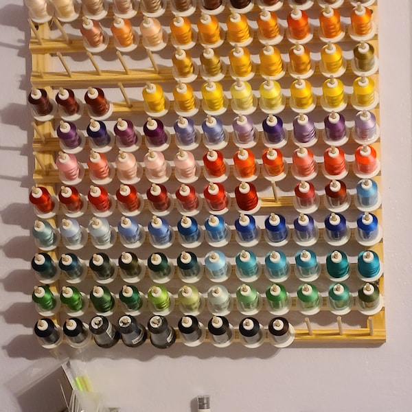 144 Spool Thread Rack-2 Inch Spacing Thread Storage, Thread ...