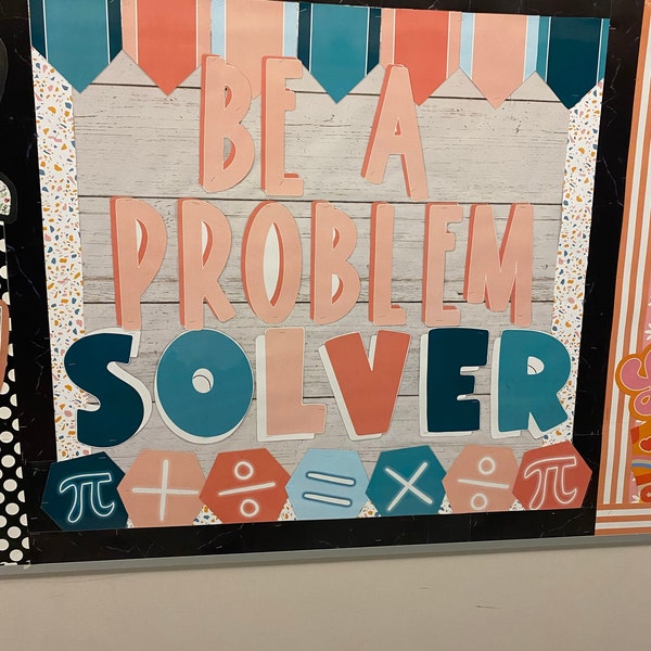 Math Bulletin Board Back to School Door Decor Be a Problem Solver Math ...