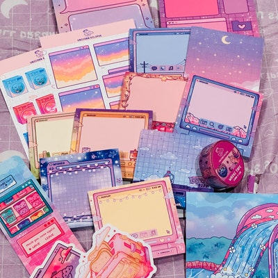 Winter Wishes Sticky Notes Christmas Holiday Kawaii Dreamy Aesthetic ...