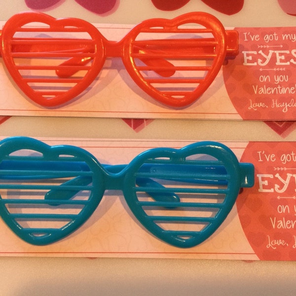 Valentine's Day Card "i've Got My Eyes on You!" DIY Printable Tag ...