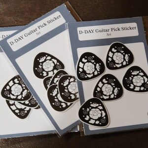 D-day Guitar Pick Sticker Set Agust D Tour Suga BTS - Etsy