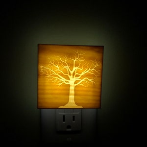 Tree Night Light Bonsai Rustic Decor Tree of Life - Etsy
