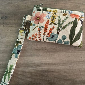 Floral ID Case Gift Ideas for Her Colorful Flower Print ID / Mini ...