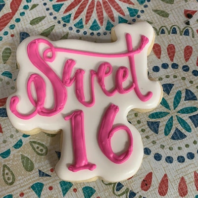 Sweet 16 Cookie Cutter - Etsy