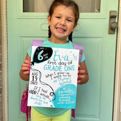 DIGITAL FIRST and LAST Day of School Pages, Back to School Memory Book ...