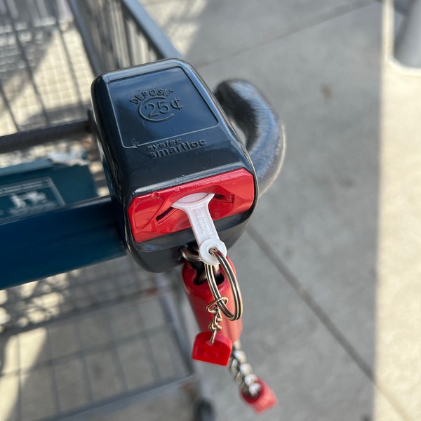 Aldi Cart Token. 4 Color Choice: Red, Blk, White, Blue. 3D Printed Aldi ...