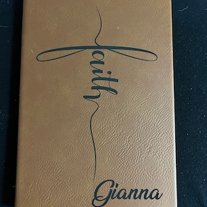 Faith Journal With Cross Custom Prayer Journal, Personalized Goal ...