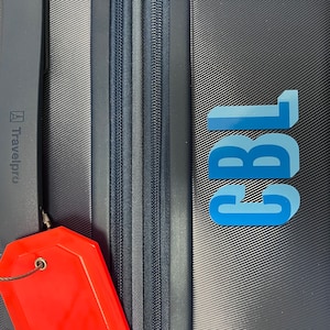 Luggage Sticker Double Layer Vinyl Monogram Decal Sticker - Etsy